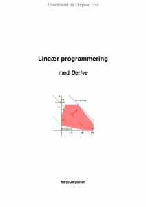 Lineær programmering - Matematik - Opgaver.com