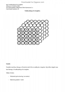 nedbrydning af et iongitter - Kemi - Opgaver.com