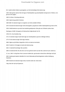 Kronologisk tidslinie - Historie - Opgaver.com