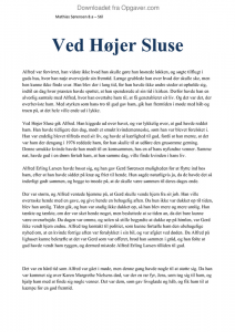 Ved Højer Sluse - Dansk - Opgaver.com