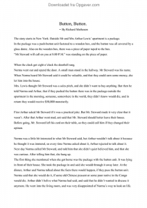 Button, Button (By Richard Matheson) - Engelsk - Opgaver.com