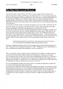 The Man Who Loved Flowers - Engelsk - Opgaver.com