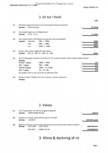 Matematik afl - Matematik - Opgaver.com