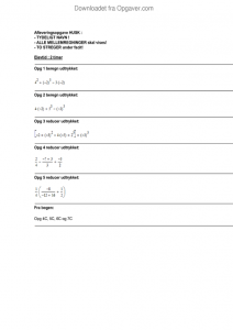 mat opgaver - Matematik - Opgaver.com