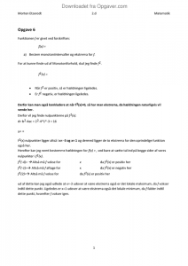 Funktionsundersøgelse opg 6 +8b systime - Matematik - Opgaver.com
