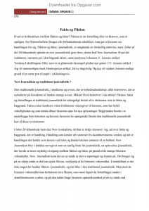 Fakta og Fiktion - Dansk - Opgaver.com