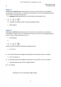 Ligninger - Matematik - Opgaver.com