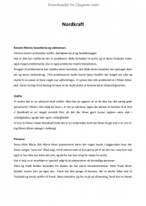 Anmeldelse af filmen Nordkraft - Dansk - Opgaver.com