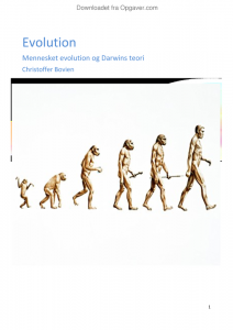 Evolution - Biologi - Opgaver.com