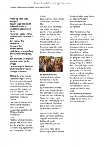 At gøre en forskel - Dansk - Opgaver.com