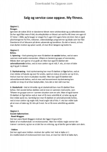 Salg og service case 1 - Salg og service - Opgaver.com