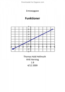 Funktioner - Matematik - Opgaver.com