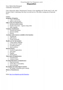 engelsk disposition - Engelsk - Opgaver.com