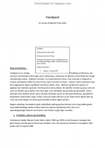 vandpest - Dansk - Opgaver.com