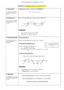 funktioner - Matematik - Opgaver.com