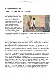 The problem we all live with analyse - Engelsk - Opgaver.com