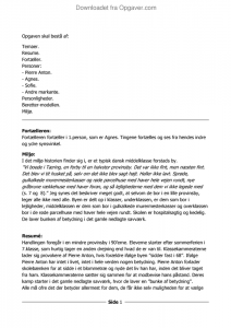 Analyse af bogen: Intet - Dansk - Opgaver.com