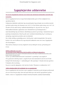 Sygeplejerske opgave - OSO - Opgaver.com