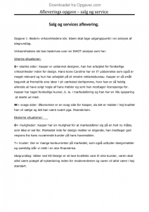 salg & service - Salg og service - Opgaver.com