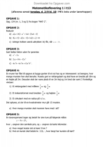 Matematik fra bogen MAT C - Matematik - Opgaver.com
