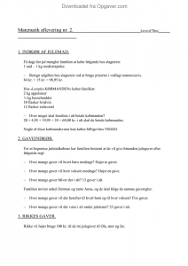 Matematik Aflevering - Matematik - Opgaver.com