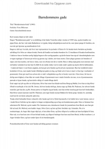 Barndommens Gade - Dansk - Opgaver.com