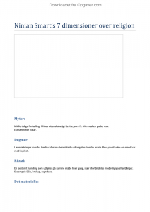 Ninian Smart - Religion - Opgaver.com