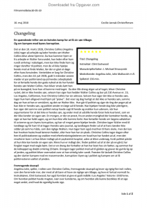 Filmanmeldelse - Dansk - Opgaver.com