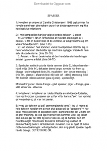 Spasser - Dansk - Opgaver.com