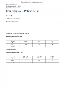 polynomium - Matematik - Opgaver.com