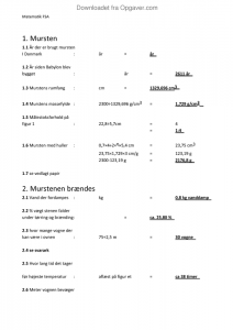 Matematisk færdigheds regning 2007 - Matematik - Opgaver.com