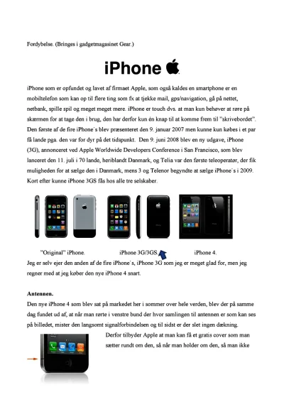 iPhone - Dansk - Opgaver.com