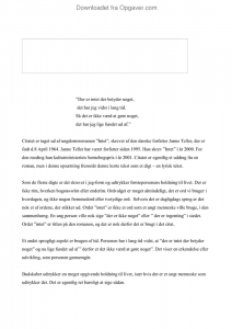 intet opgave - Dansk - Opgaver.com