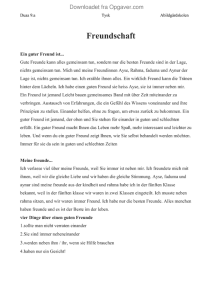 Freundschaft - Tysk - Opgaver.com