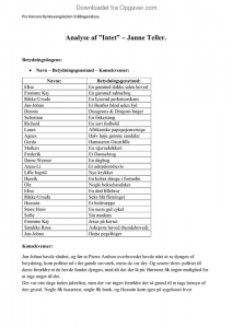 Opgaver til Intet - Janne Teller. - Dansk - Opgaver.com