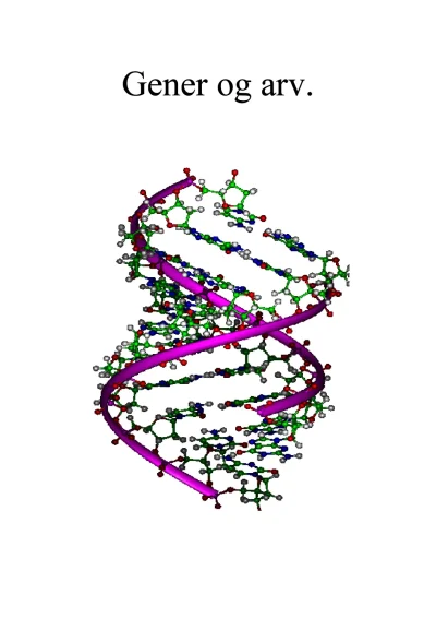 Gener og arv - Biologi - Opgaver.com