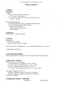 Engelsk grammatik - Engelsk - Opgaver.com