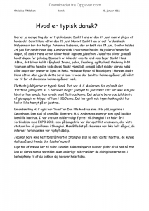 Typisk dansk - Dansk - Opgaver.com