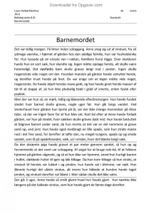 Barnemordet - Dansk - Opgaver.com
