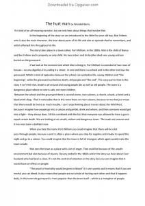 The hurt man - Engelsk - Opgaver.com