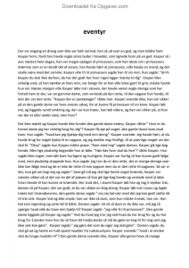 eventyr - Dansk - Opgaver.com