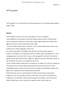 NETTO og fakta - Dansk - Opgaver.com