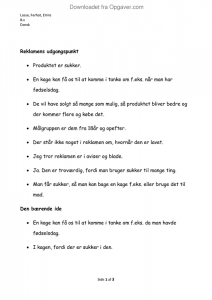 reklame - Dansk - Opgaver.com