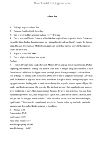 adams fest - Dansk - Opgaver.com