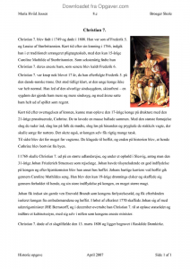 Christian d. 7. - Historie - Opgaver.com