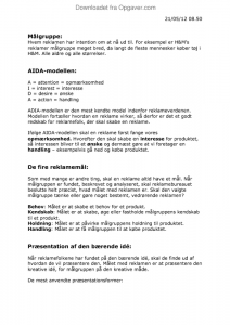 Reklame - Dansk - Opgaver.com