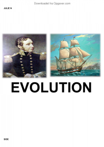 EVOLUTION - Biologi - Opgaver.com