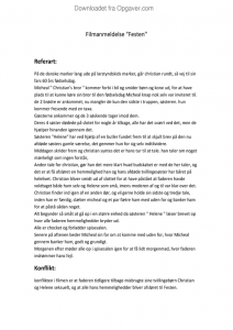 Filmanmeldelse af Festen - Dansk - Opgaver.com