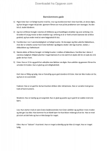 Barndommens gade - Dansk - Opgaver.com