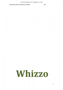 Whizzo - Afsætning - Opgaver.com